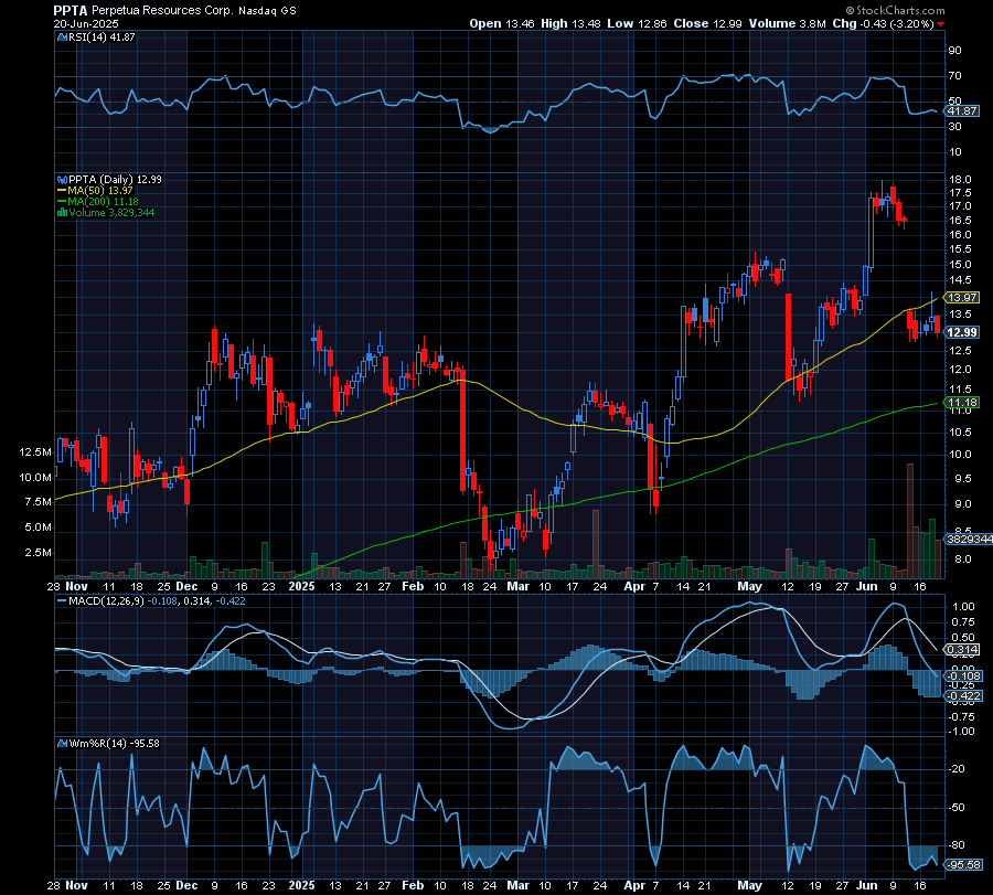 Chart of the Day: Perpetua Resources (PPTA) - TradeWins Daily